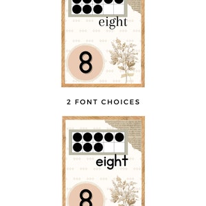 Wildflower Fields Classroom Number Posters - Etsy