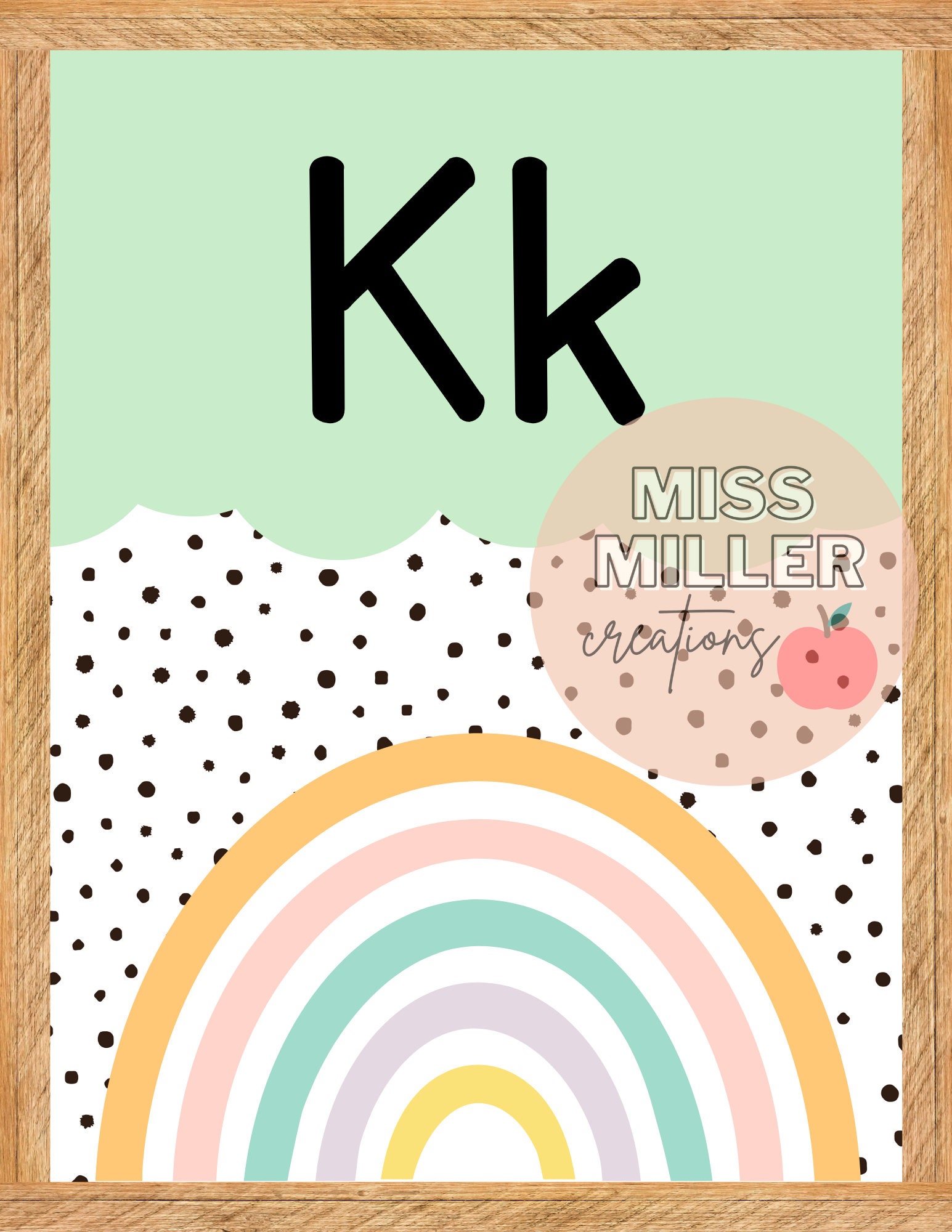 Pastel Boho Rainbow Alphabet Posters - Etsy UK