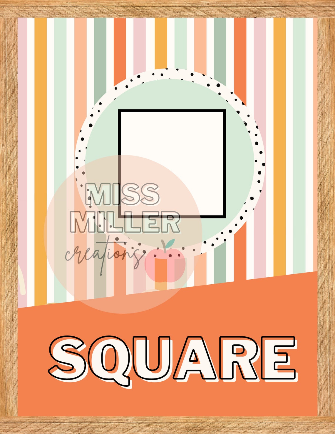 Groovy Boho Classroom Shape Posters - Etsy