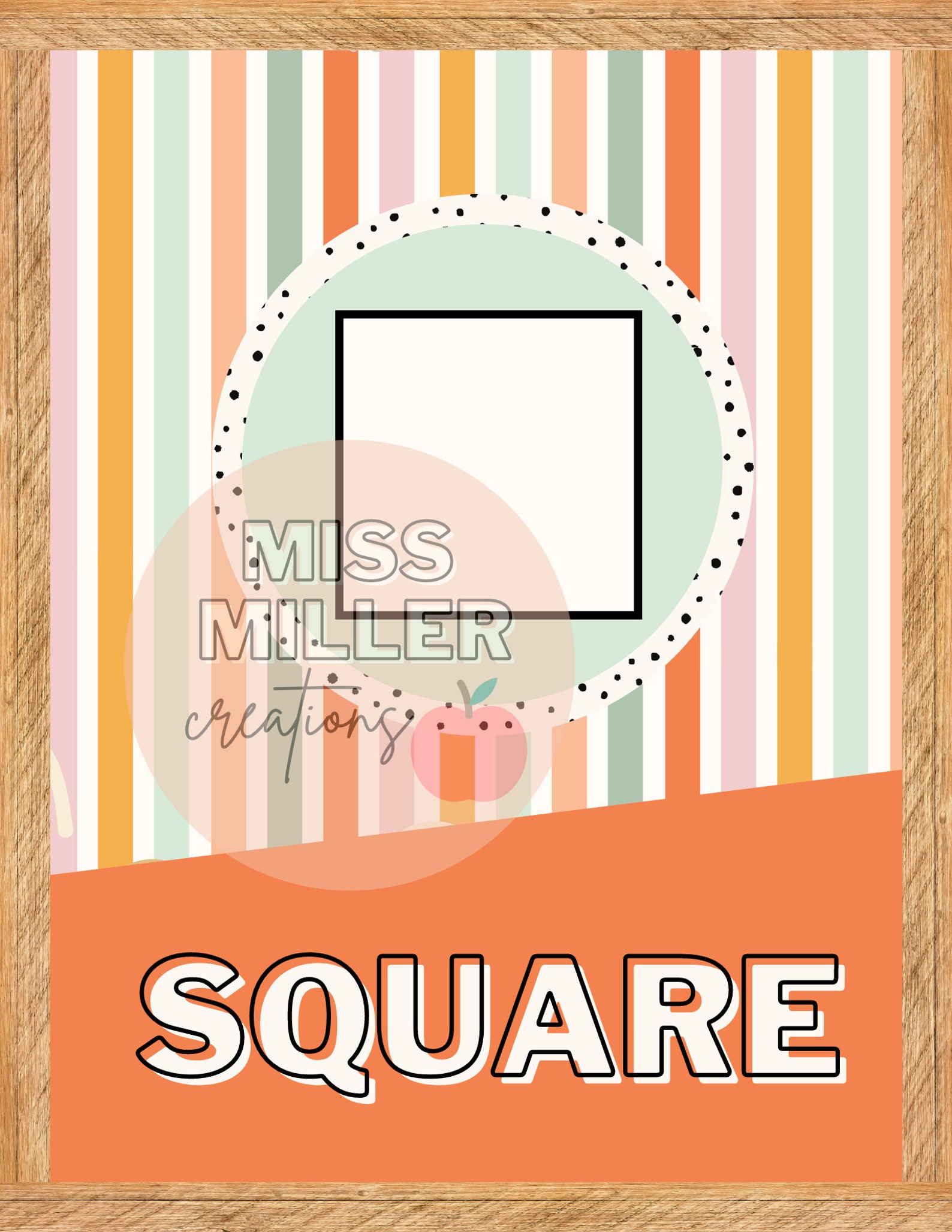 Groovy Boho Classroom Shape Posters - Etsy