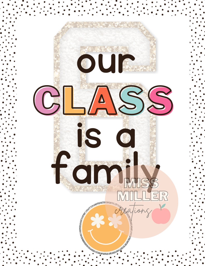 Groovy Glitter Class Rules Posters - Etsy