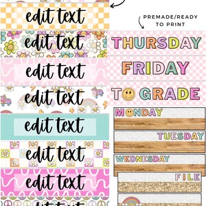 Disco Era 10-drawer Cart Labels - Etsy