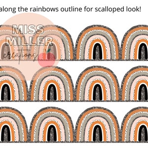 Boho Halloween Bulletin Board Borders - Etsy