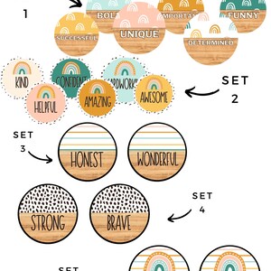 Modern Boho Rainbow Affirmation Station - Etsy