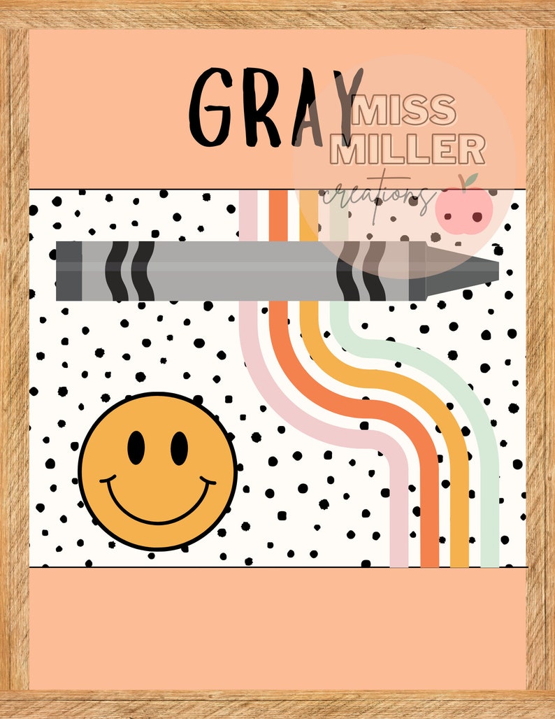 Groovy Boho Classroom Color Posters - Etsy