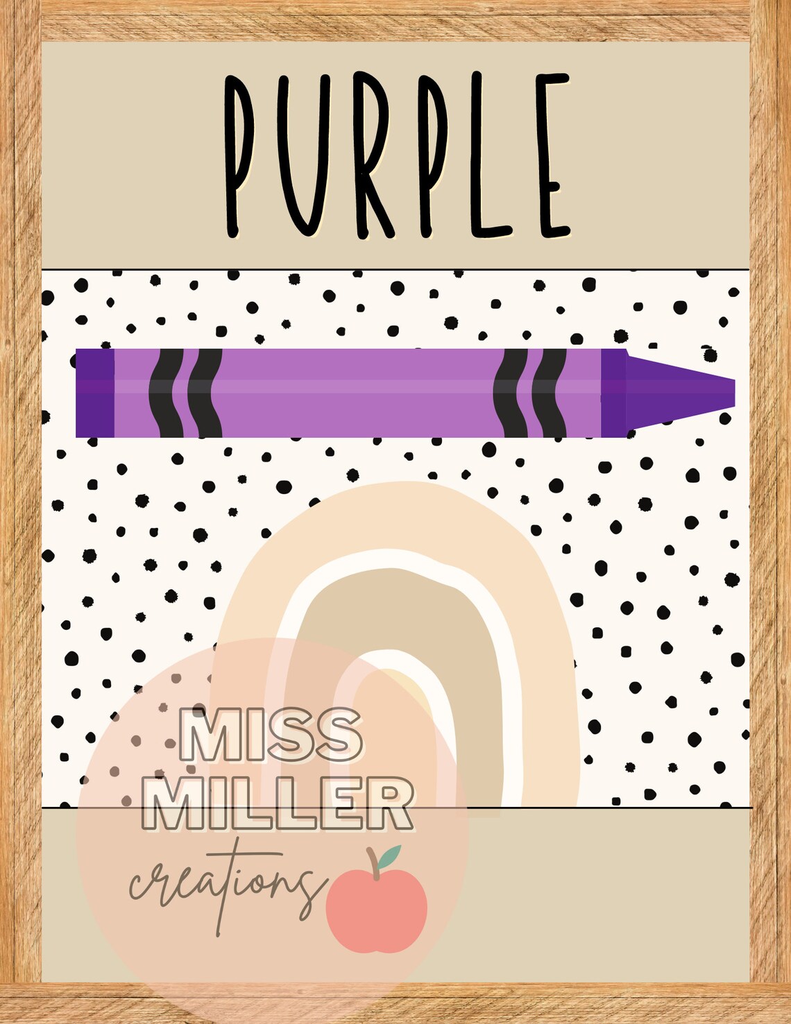 Neutral Boho Rainbow Classroom Color Posters - Etsy