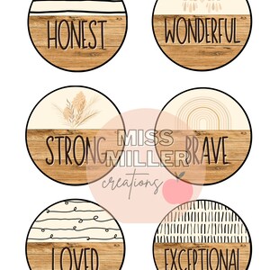 Neutral Boho Rainbow Classroom Affirmation Station - Etsy