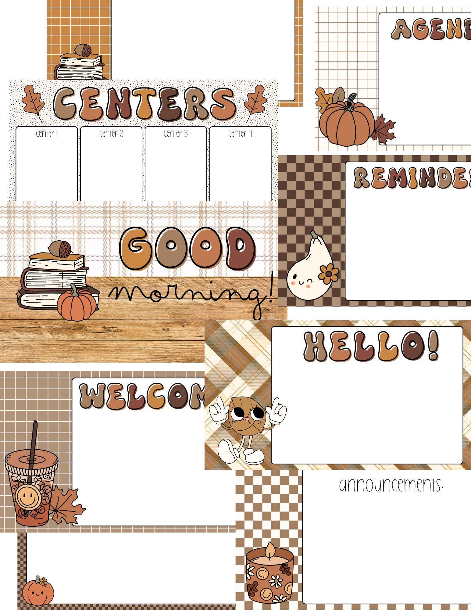 Gourd Vibes Only Google Slides Templates [autumn/fall] - Etsy