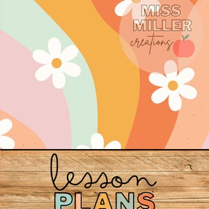 Groovy Boho Binder Covers [editable] - Etsy