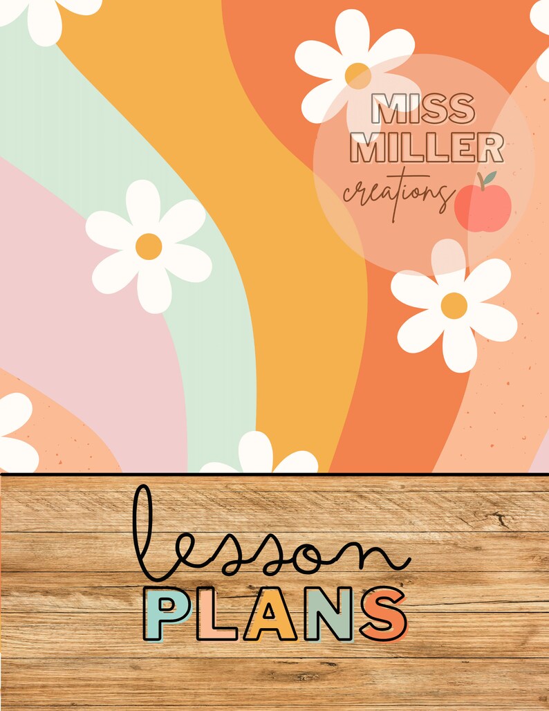 Groovy Boho Binder Covers editable - Etsy