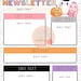 Modern Halloween Newsletter Template editable - Etsy