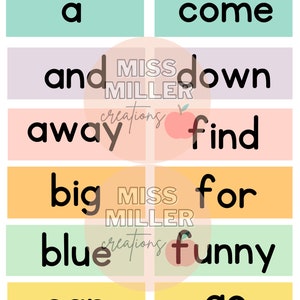 Pastel Boho Rainbow Word Wall [editable] - Etsy