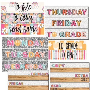 Groovy Glitter 10-drawer Cart Labels - Etsy