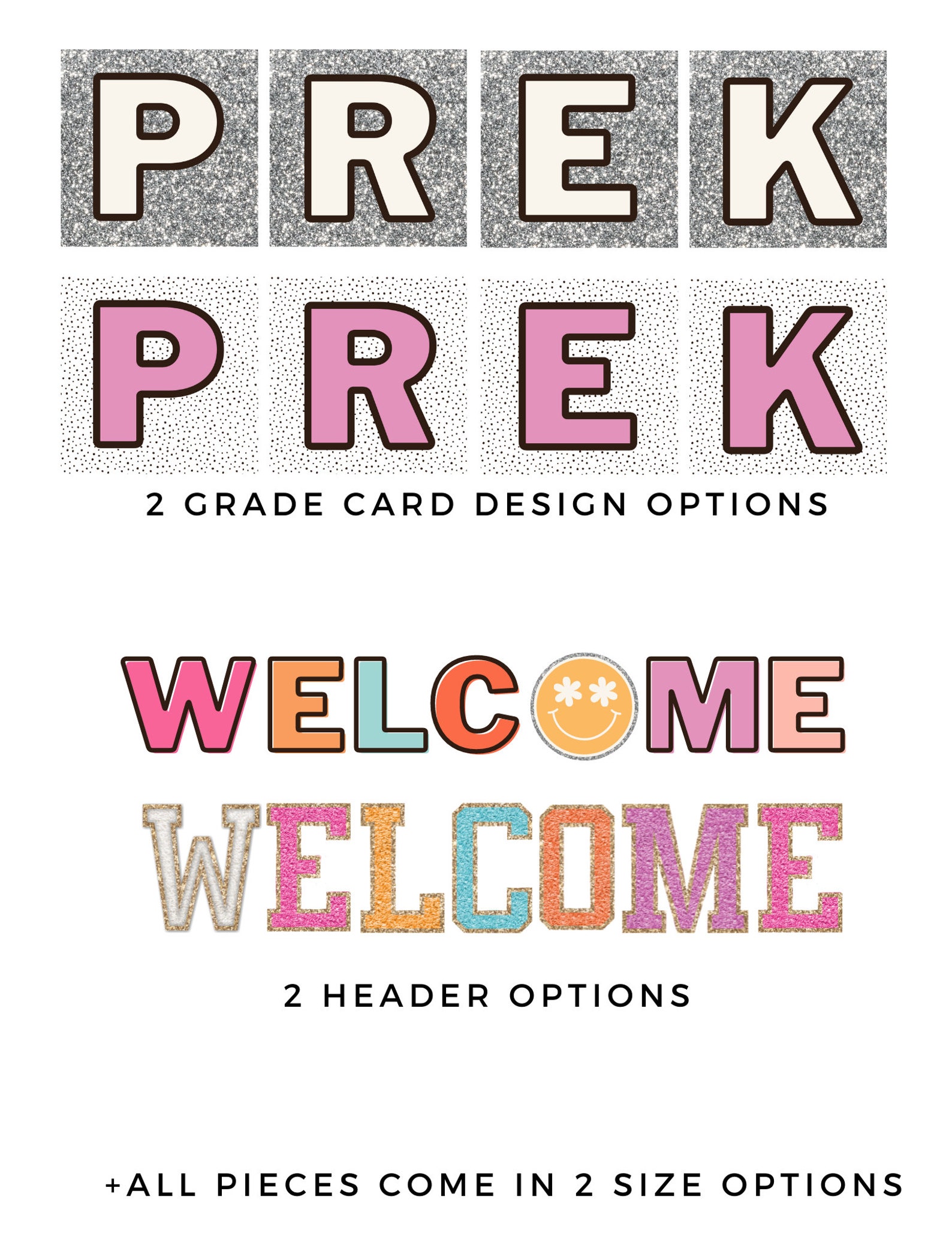 Groovy Glitter Classroom Door Display editable Features - Etsy