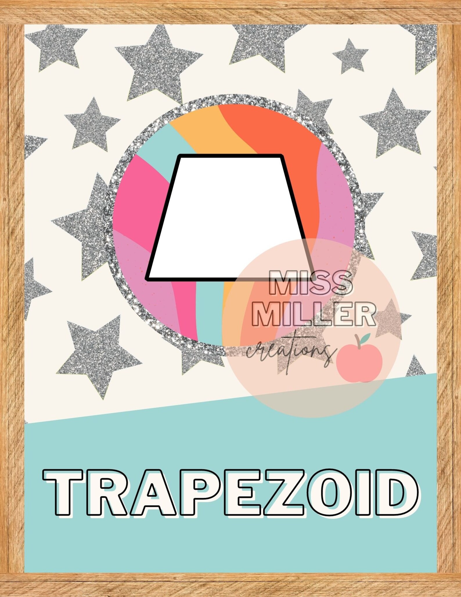 Groovy Glitter Shape Posters - Etsy