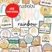 Modern Boho Rainbow Classroom Labels editable - Etsy