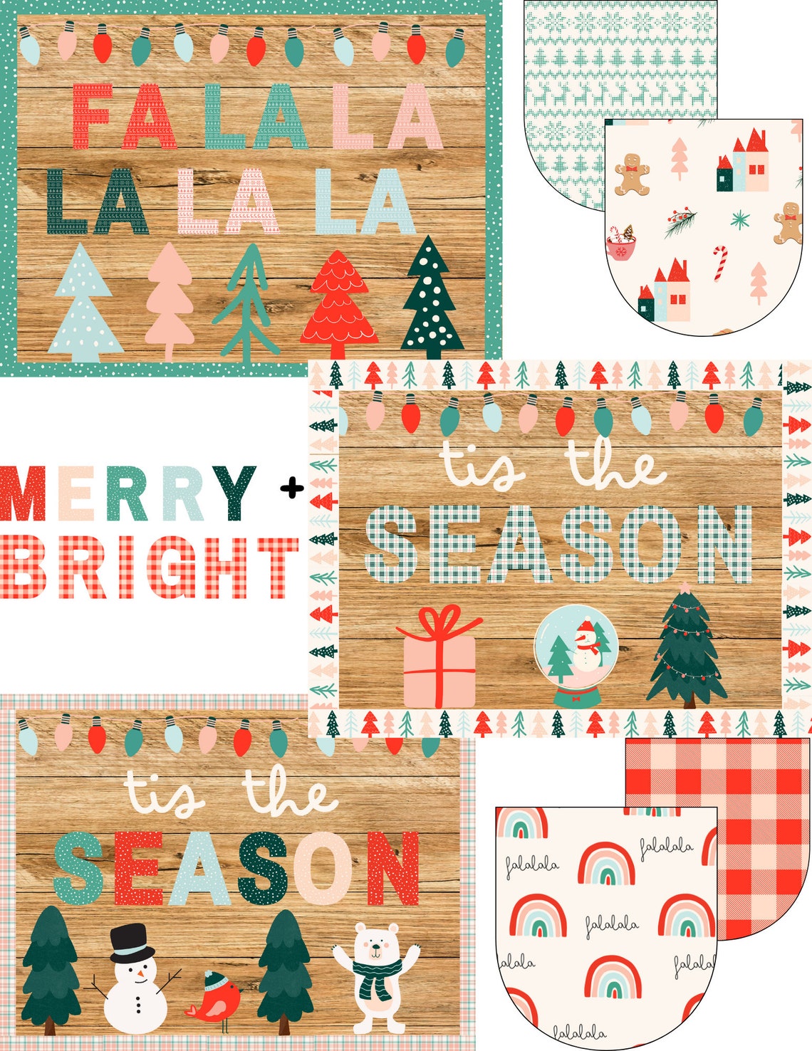 Modern Christmas Classroom Decor Pack V.1 - Etsy