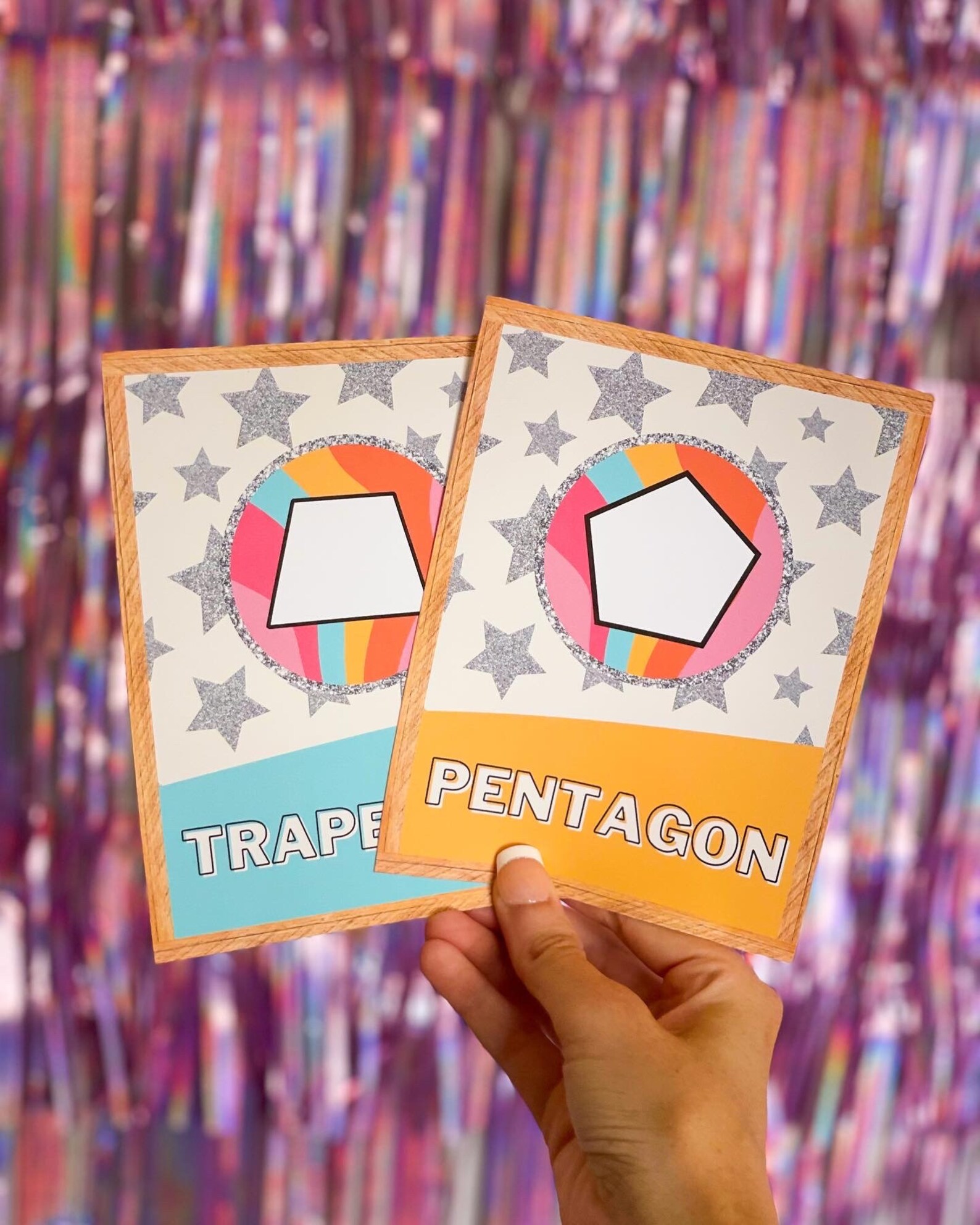 Groovy Glitter Shape Posters - Etsy