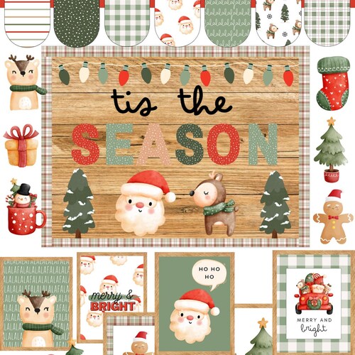 Christmas Lights Bulletin Board or Classroom Door Decor Easy - Etsy