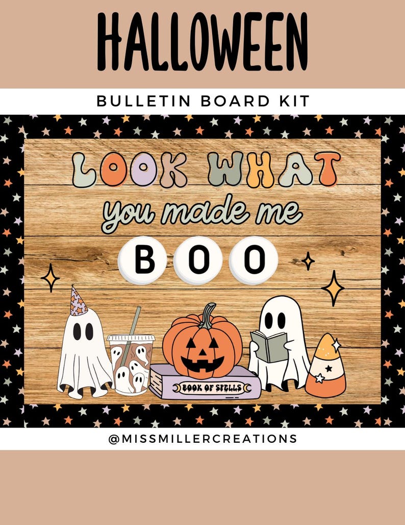 Look What You Made Me Boo Bulletin Board Kit - Etsy