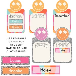 Groovy Glitter Class Birthday Display - Etsy