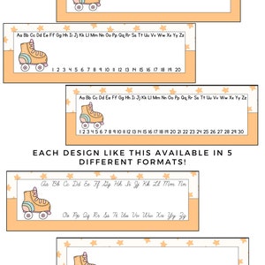 Groovy Pastel Desk Plates [editable] - Etsy