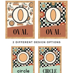 Groovy Vintage Classroom Shape Posters - Etsy