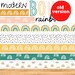Modern Boho Rainbow Bulletin Board Borders Pack - Etsy