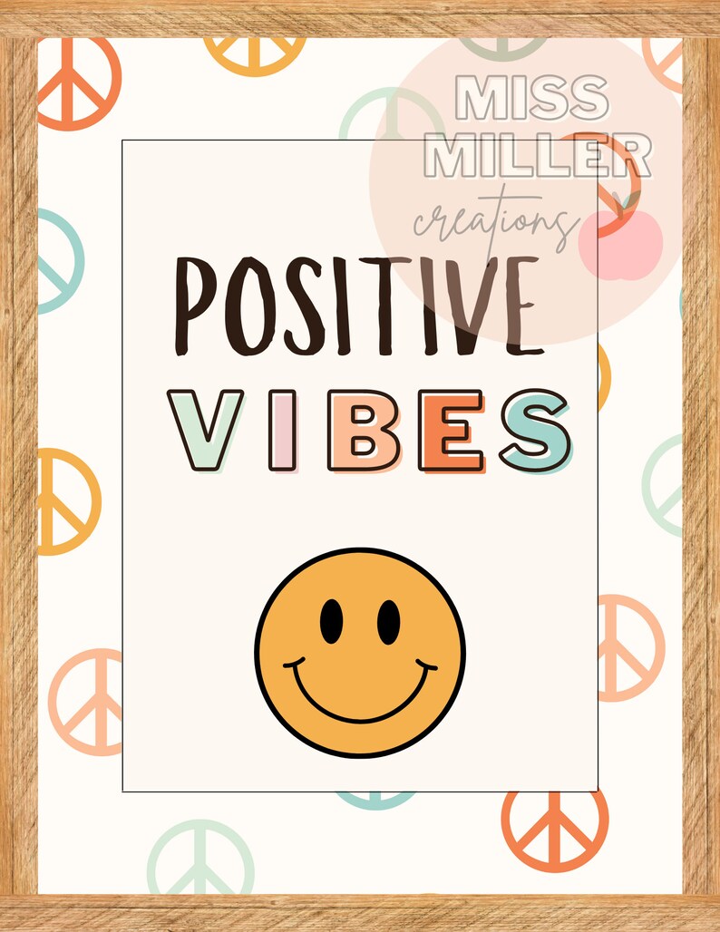 Groovy Boho Classroom Quote Posters - Etsy