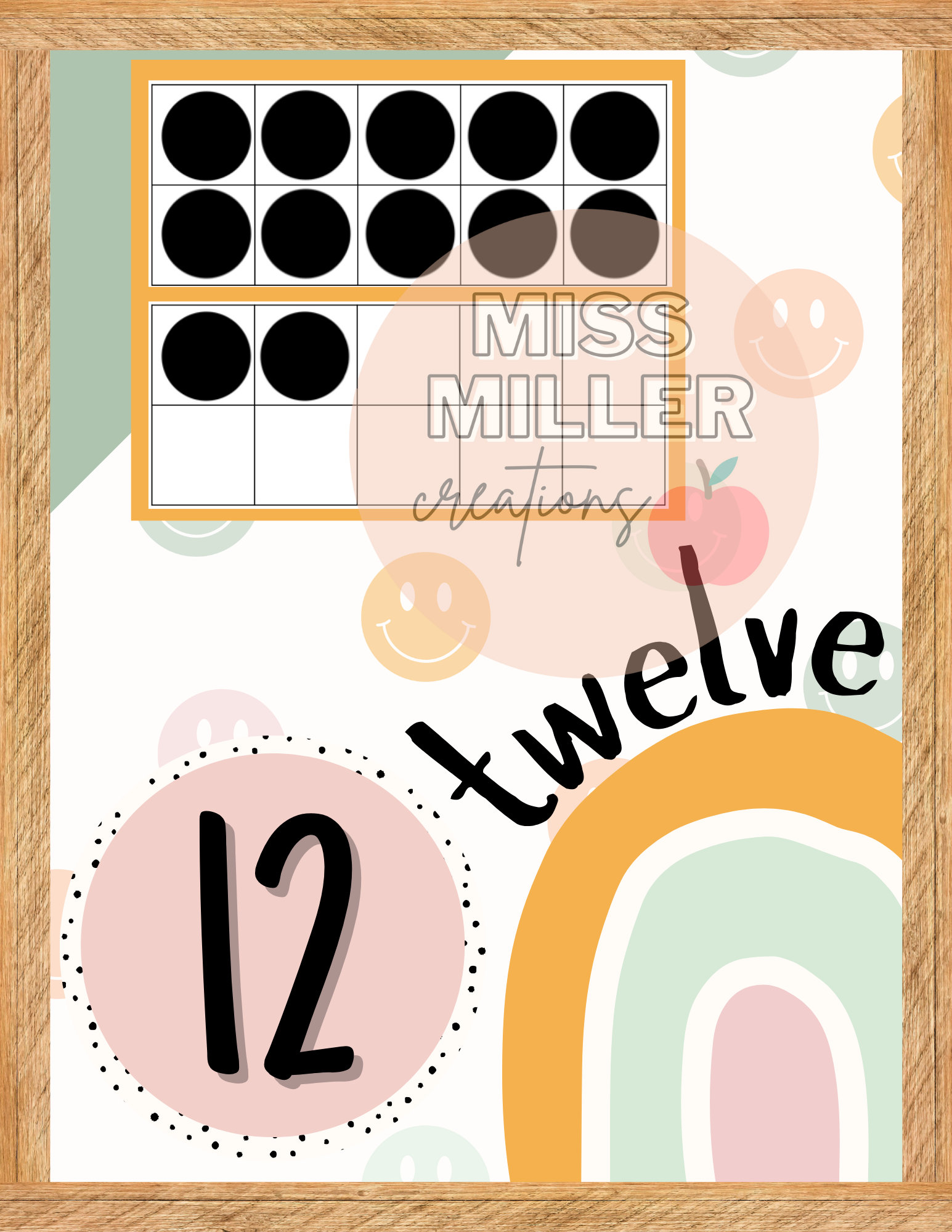 Groovy Boho Classroom Number Posters - Etsy