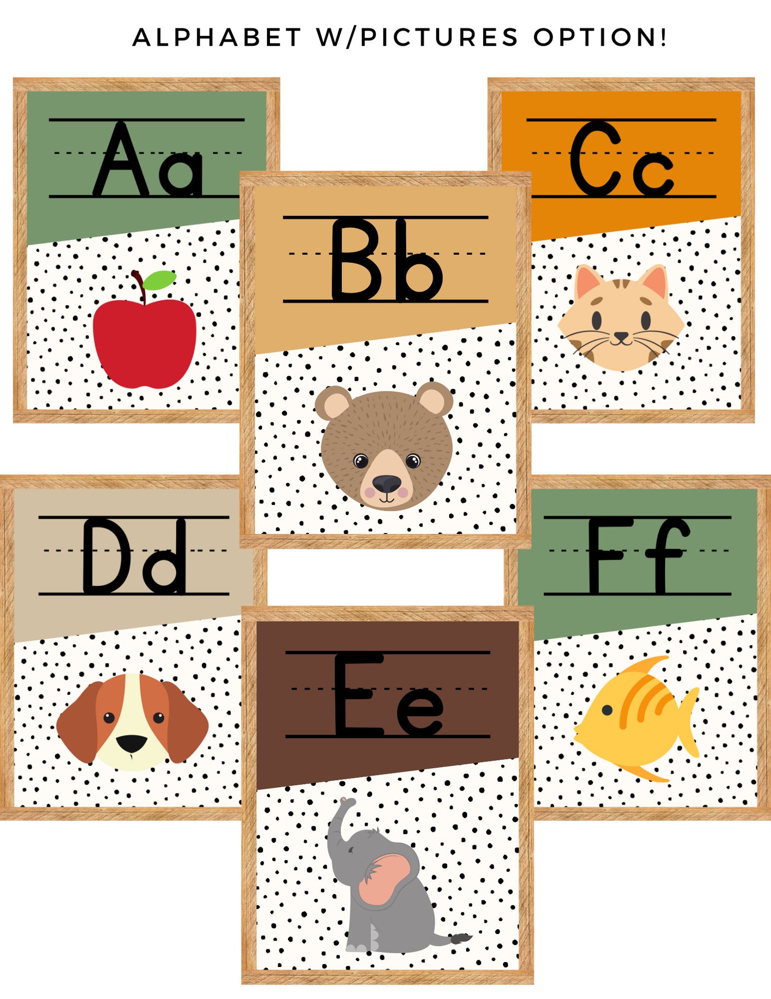 Woodland Classroom Alphabet Posters - Etsy