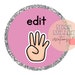 Groovy Glitter Hand Signals Classroom Posters editable - Etsy