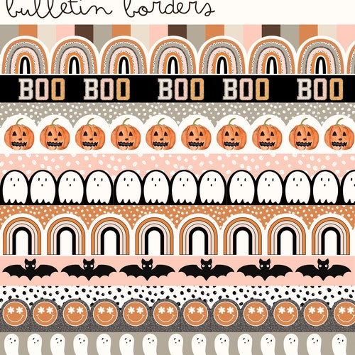 Modern Christmas Bulletin Board Borders - Etsy