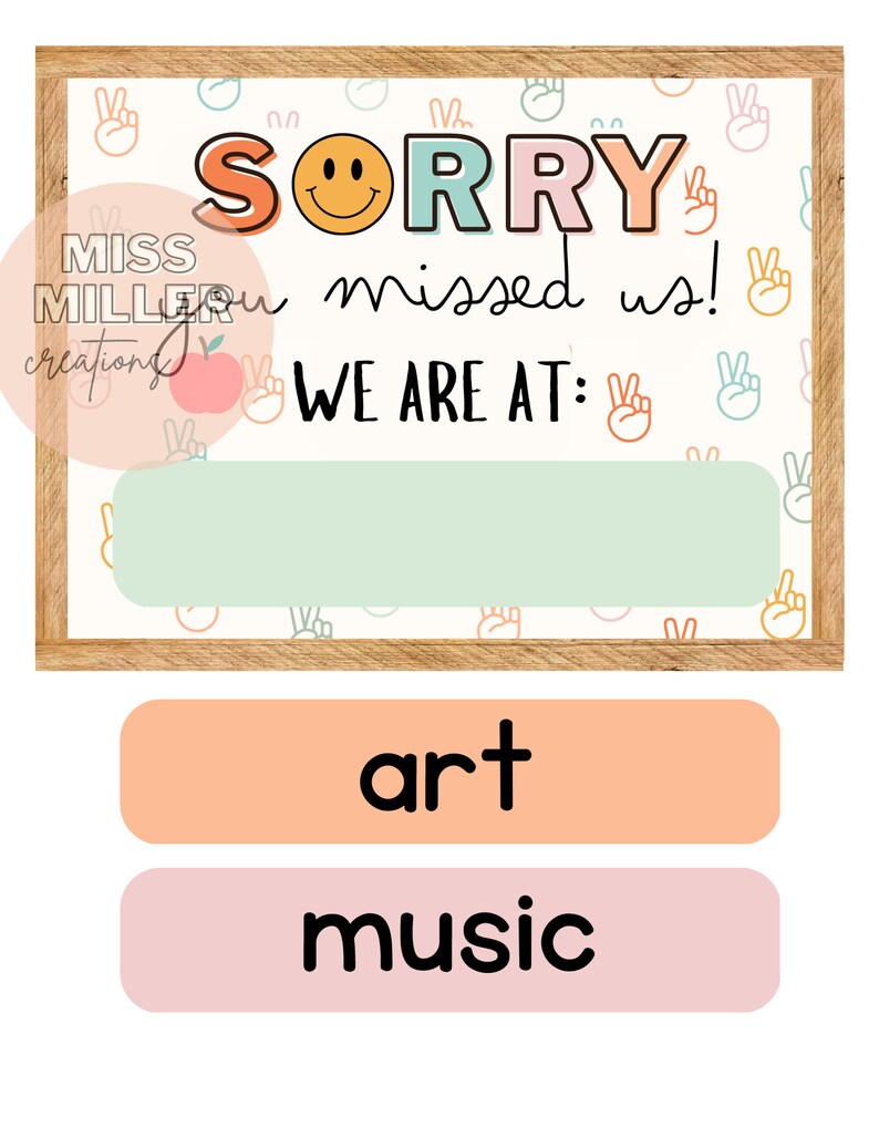 Groovy Boho Where Are We Classroom Door Sign [editable] - Etsy