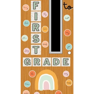 Groovy Boho Classroom Door Display - Etsy