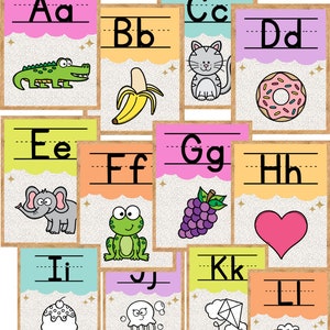 Disco Era Classroom Alphabet - Etsy