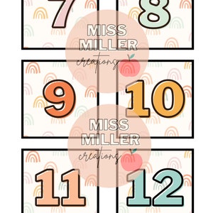 Groovy Boho Classroom Calendar - Etsy