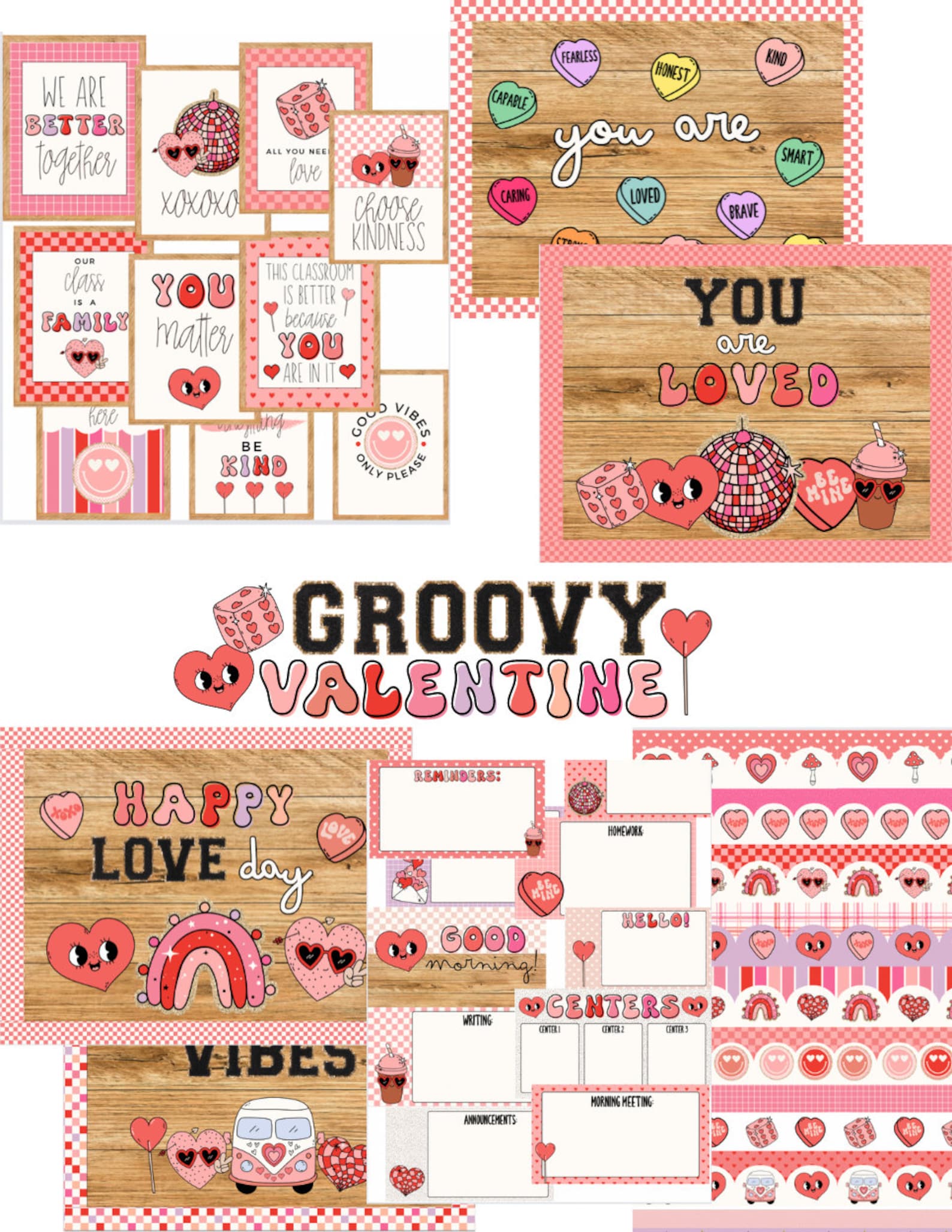 Groovy Seasonal YEARLONG Classroom Decor Bundle - Etsy