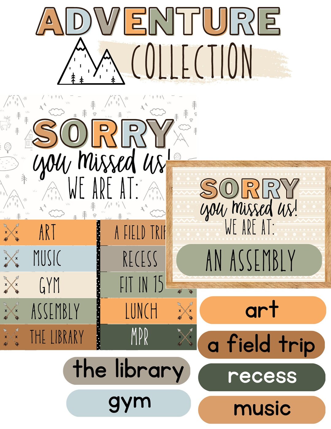 Adventure Where Are We Classroom Door Sign [editable] - Etsy