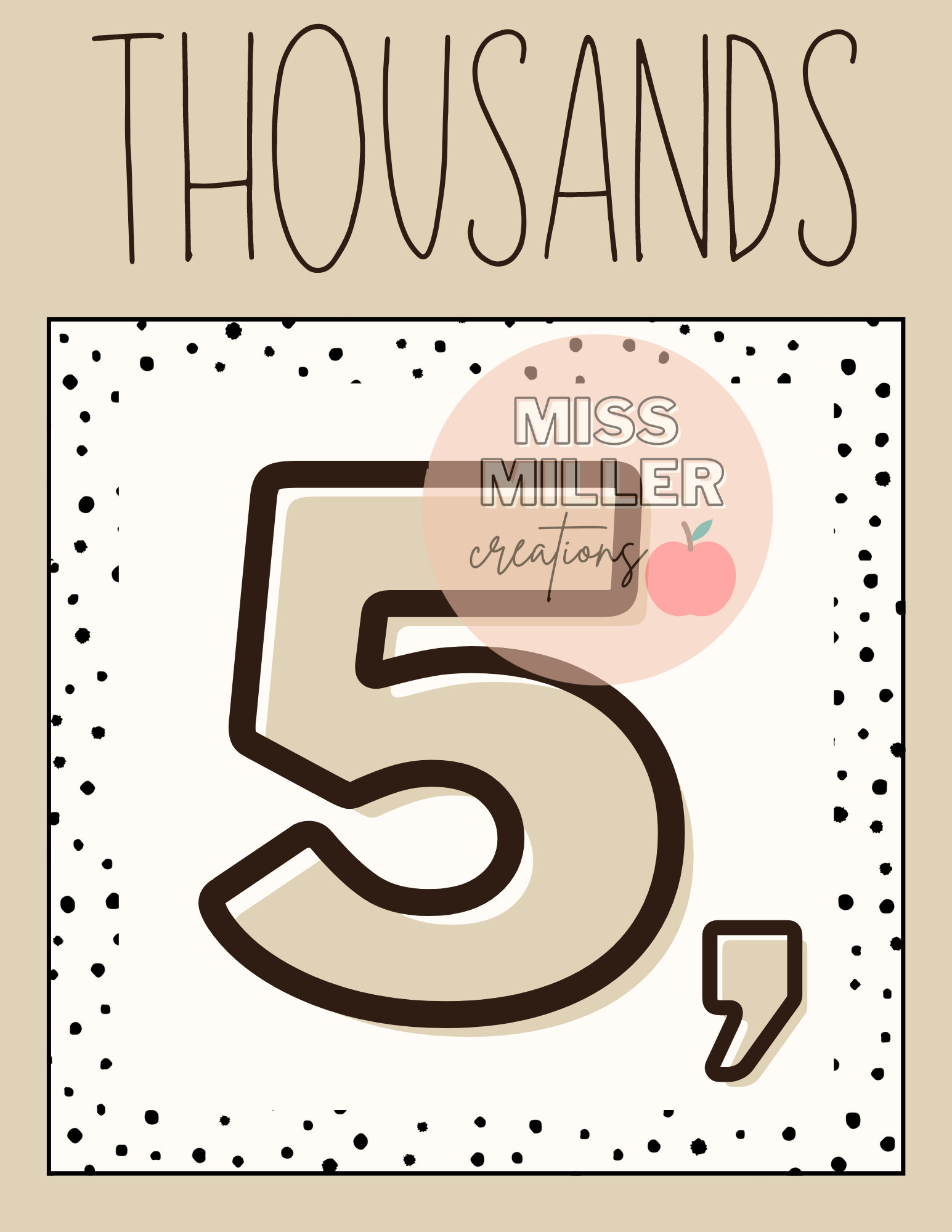 Neutral Boho Rainbow Place Value Posters - Etsy