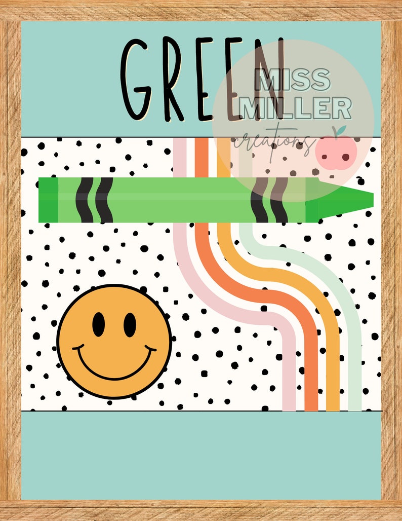 Groovy Boho Classroom Color Posters - Etsy