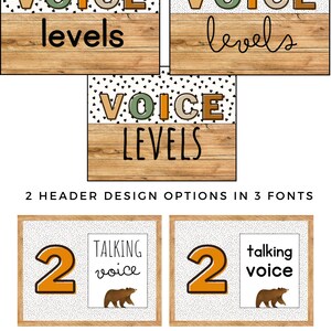 Woodland Voice Level Classroom Posters - Etsy
