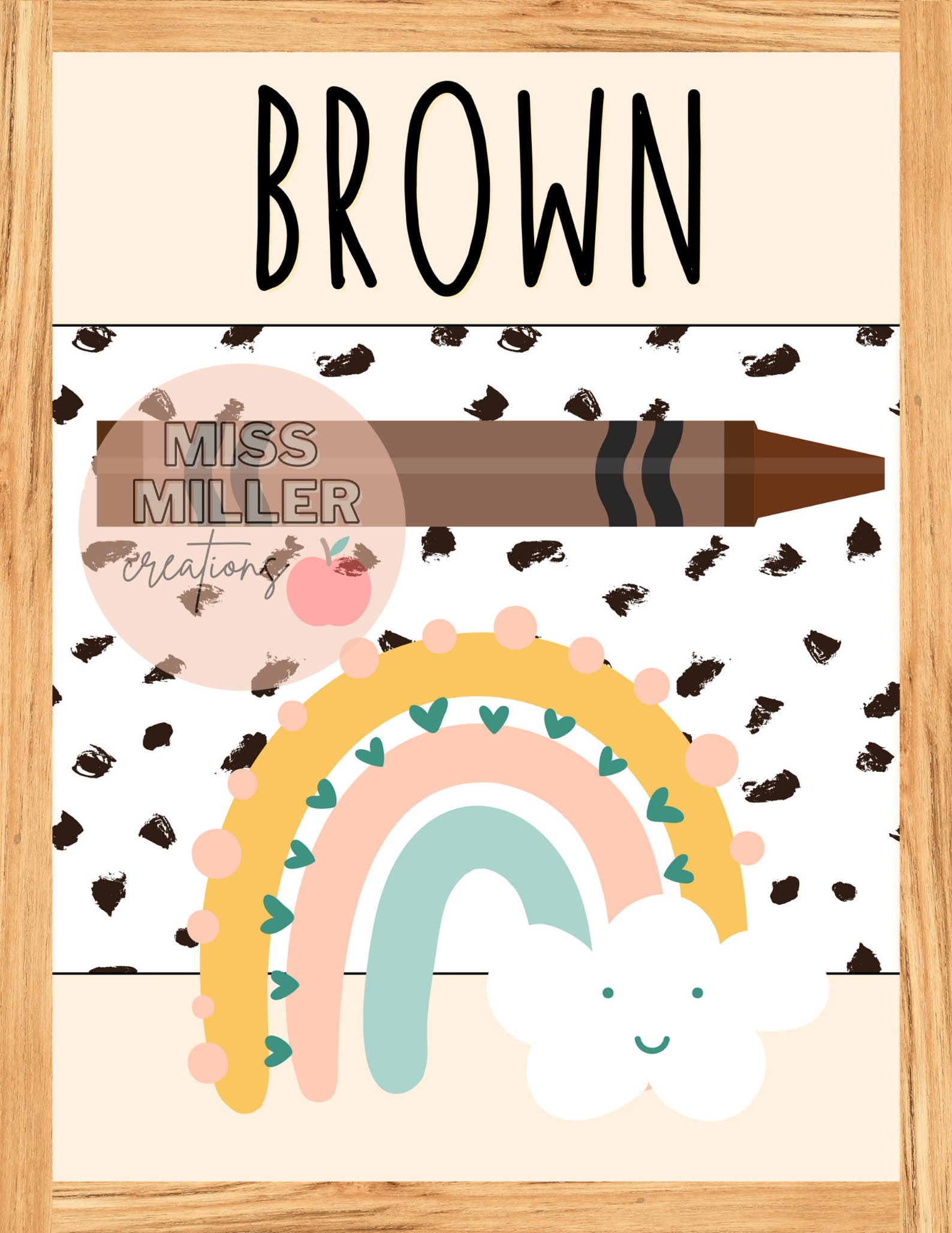 Modern Boho Rainbow Classroom Color Posters - Etsy