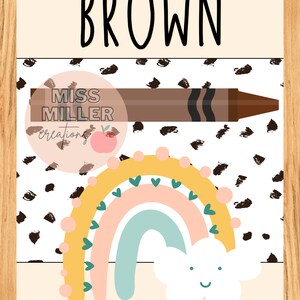 Modern Boho Rainbow Classroom Color Posters - Etsy