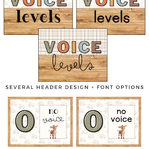 Farm Friends Voice Level Classroom Posters - Etsy