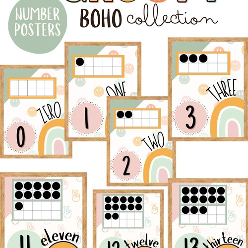 Groovy Glitter Classroom Color Posters - Etsy