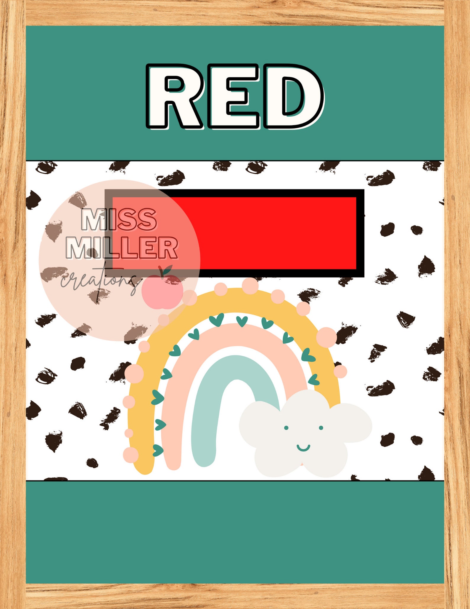 Modern Boho Rainbow Classroom Color Posters - Etsy