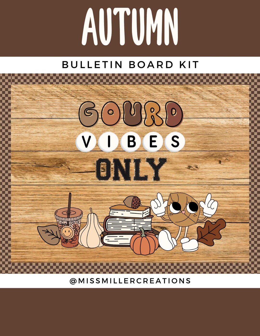 Gourd Vibes Only Bulletin Board Kit - Etsy