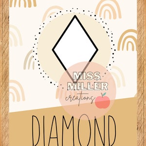 Neutral Boho Rainbow Shape Posters - Etsy