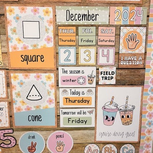 Groovy Pastel Complete Classroom Collection [editable] - Etsy